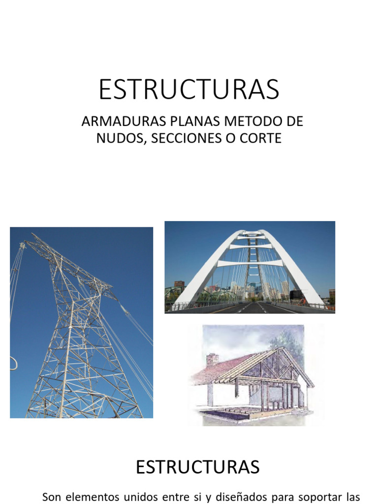 1ro 888 Estatica Armaduras Planas Nudos y Corte | PDF | Braguero | Mecánica