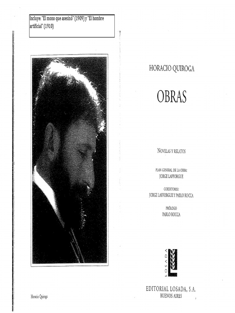 Quiroga El Hombre Artificial | PDF