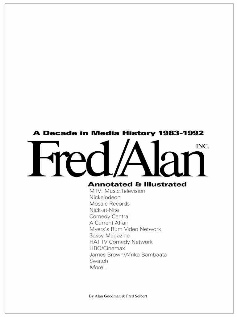 Fred/Alan - A Decade in Media History 1983-1992 - Annotated ...