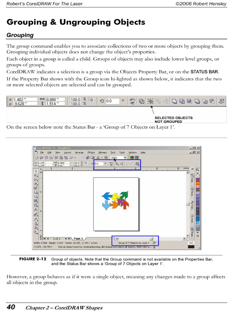 CorelDRAW_X3_grouping_and_ungrouping_revised | PDF