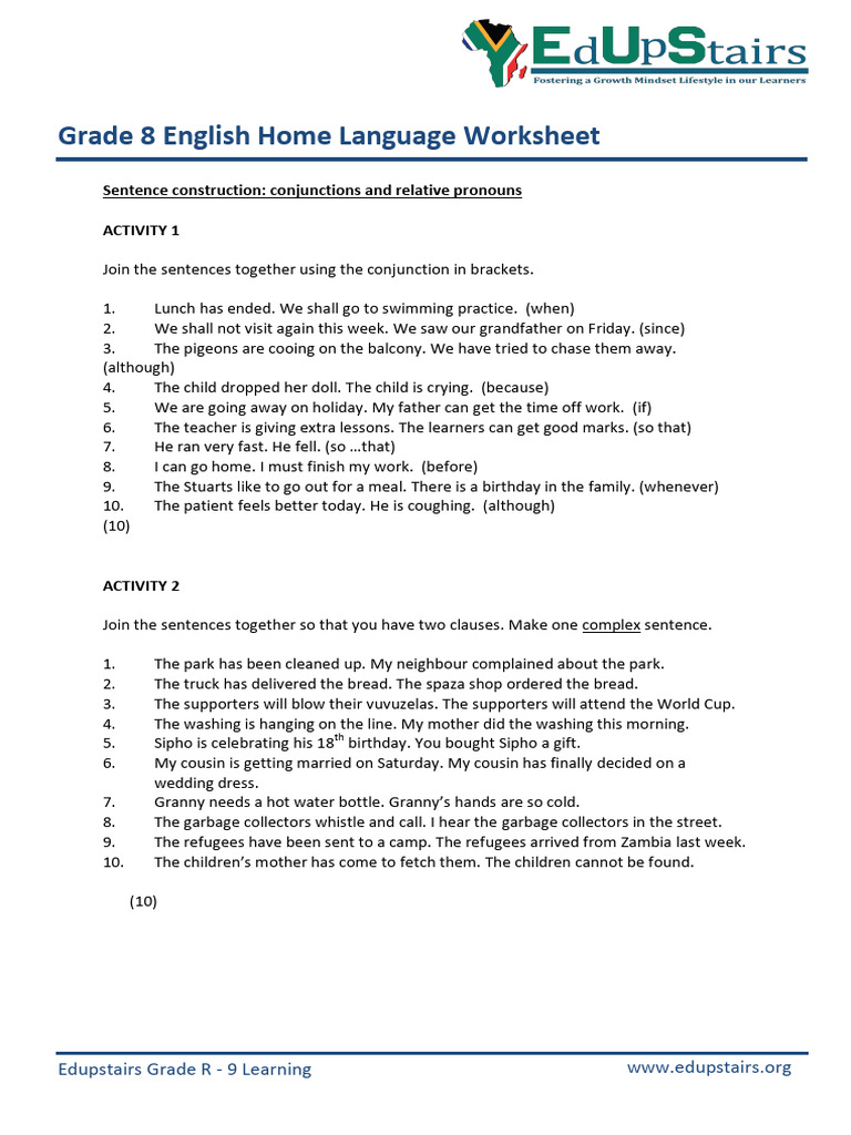Sentence-construction-conjunctions-and-relative-pronouns-1 | PDF