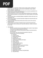 MS Word Complete Notes With Images | PDF | Microsoft Word | Software