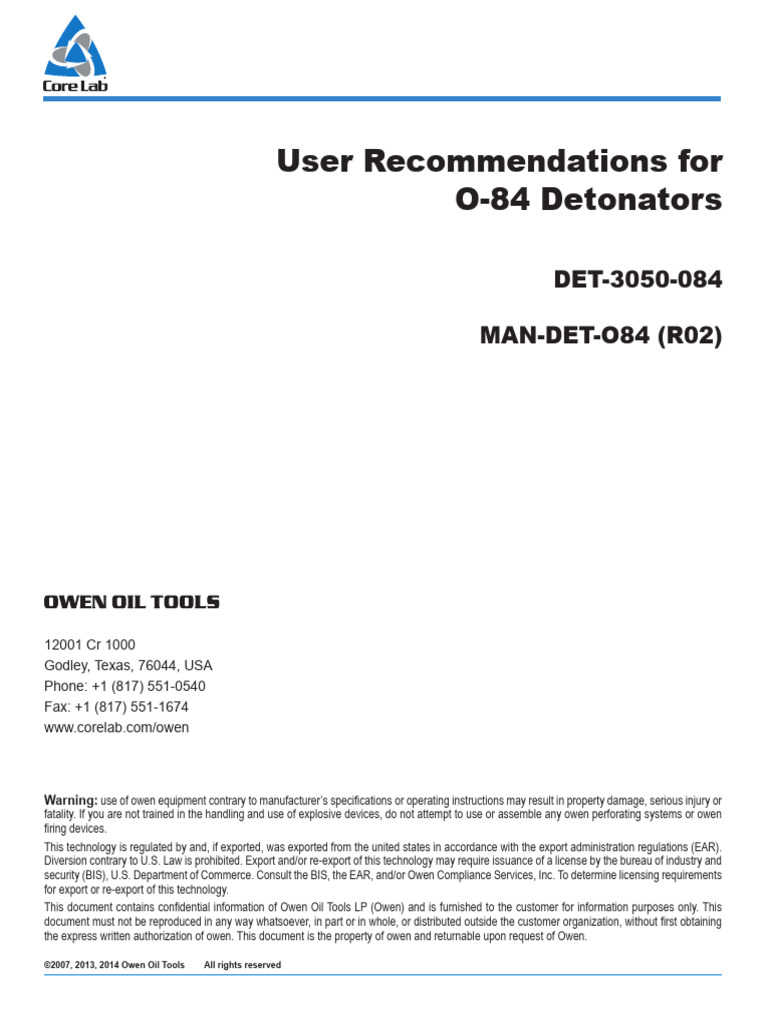 MAN-DET-O84detonador 3050 - 084 | PDF | Electrical Engineering | Equipment