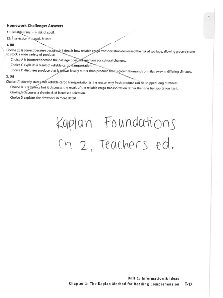 Kaplan Foundations Ch 2 -3 | PDF