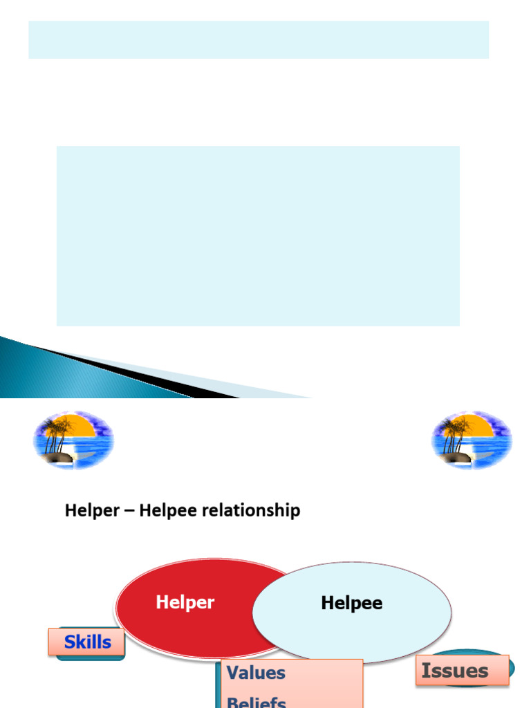 Understanding Helping Relationships | PDF | Communication | Nonverbal ...