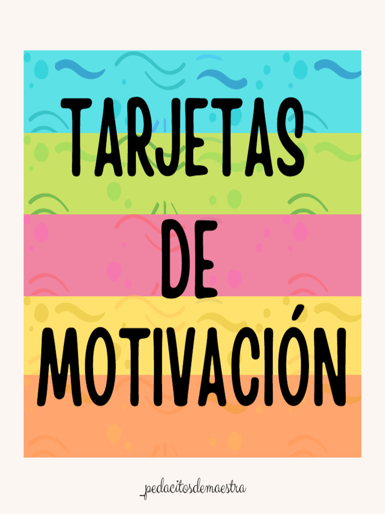 Tarjetas de Motivación para Estudiantes | PDF