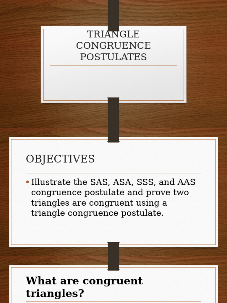 Triangle Congruence Postulates | PDF | Euclidean Plane Geometry ...