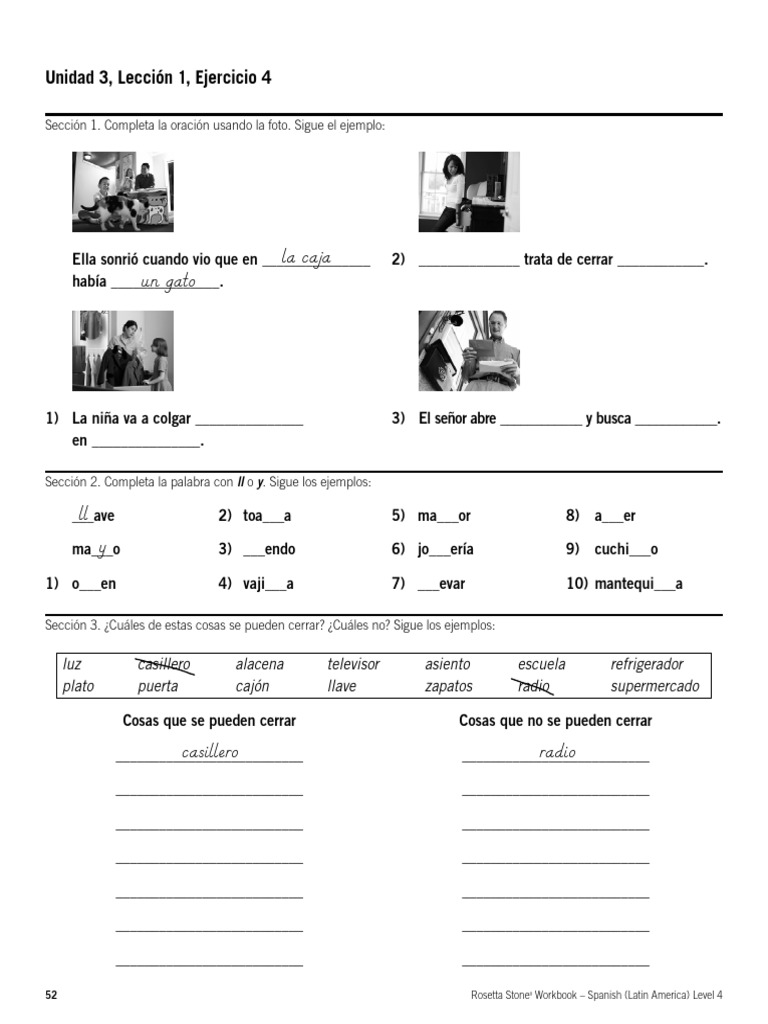 Spanish Student Workbook 56 58 | PDF