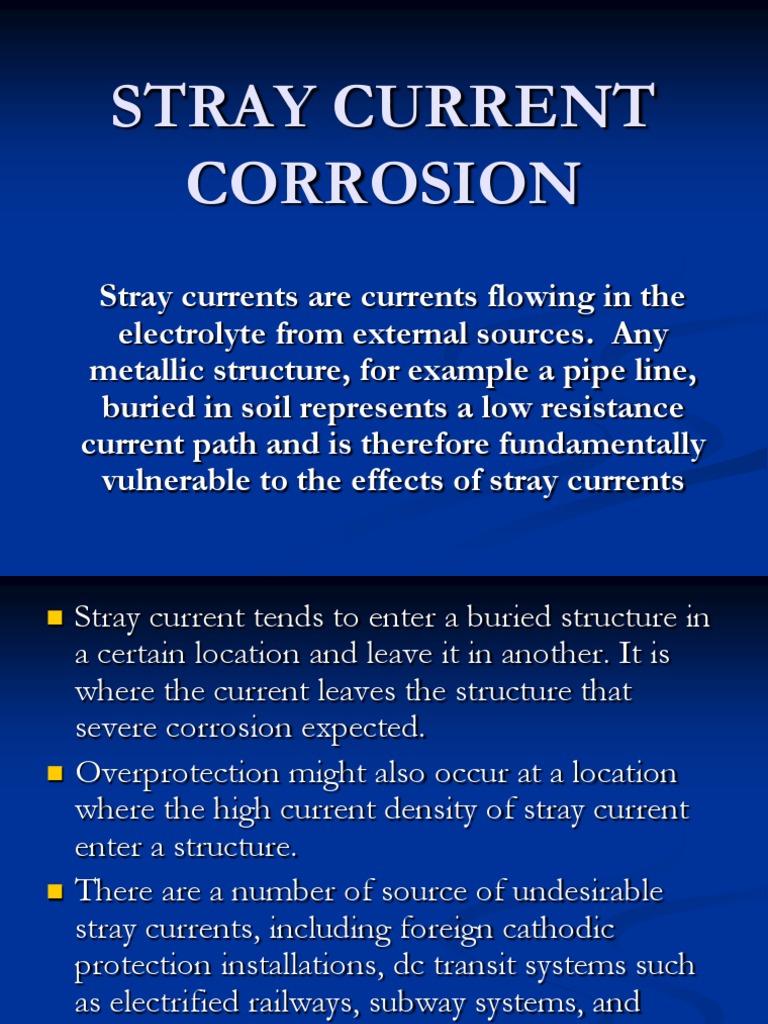 Stray Current Corrosion | Anode | Electric Current