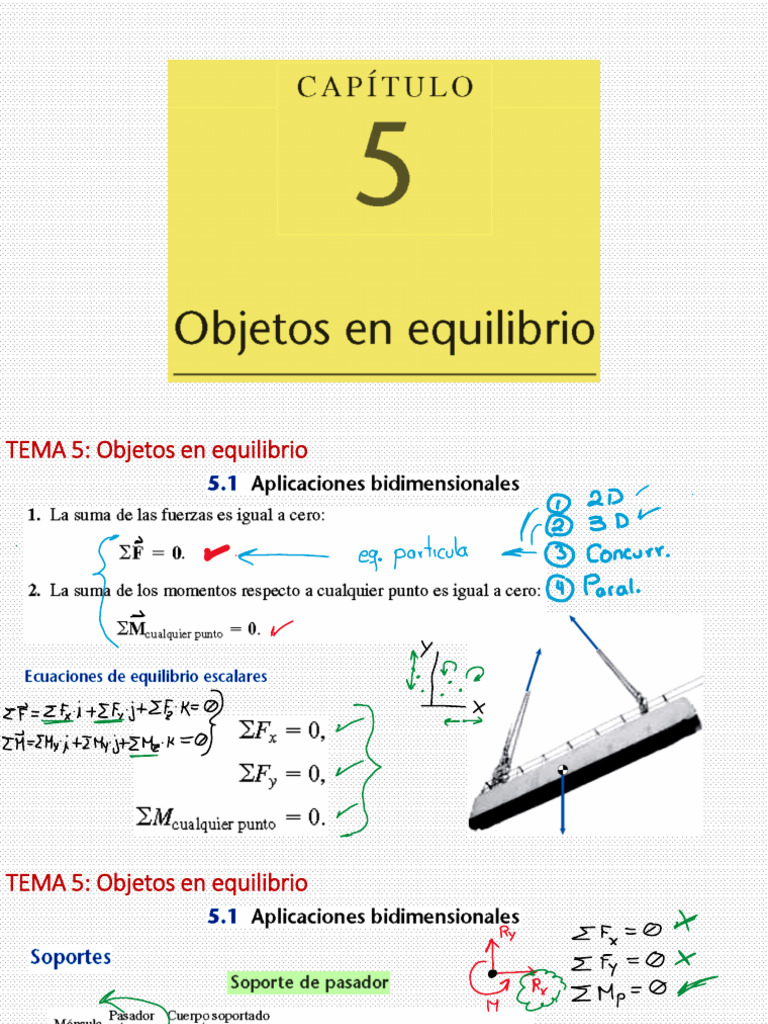 TEMA 5 - Objetos en Equilibrio - Parte 4 | PDF