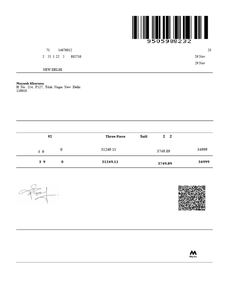 Raymond Invoice Download PDF | PDF | Government | Taxes