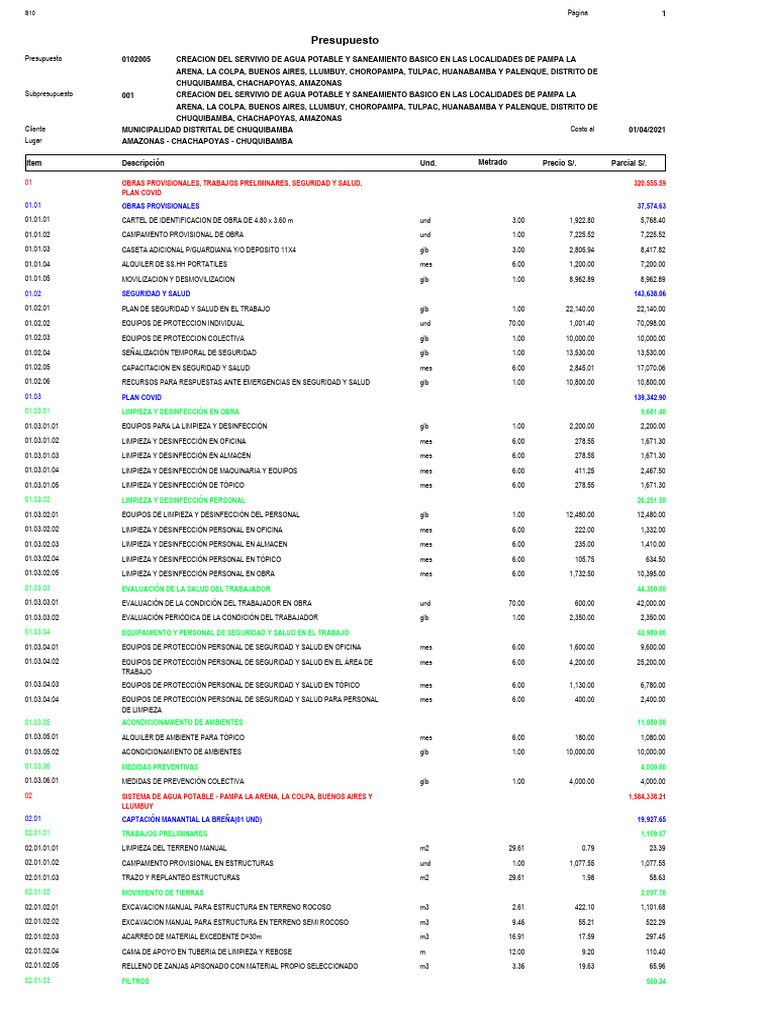 PPTO COLPA | PDF | Hormigón | Material compuesto