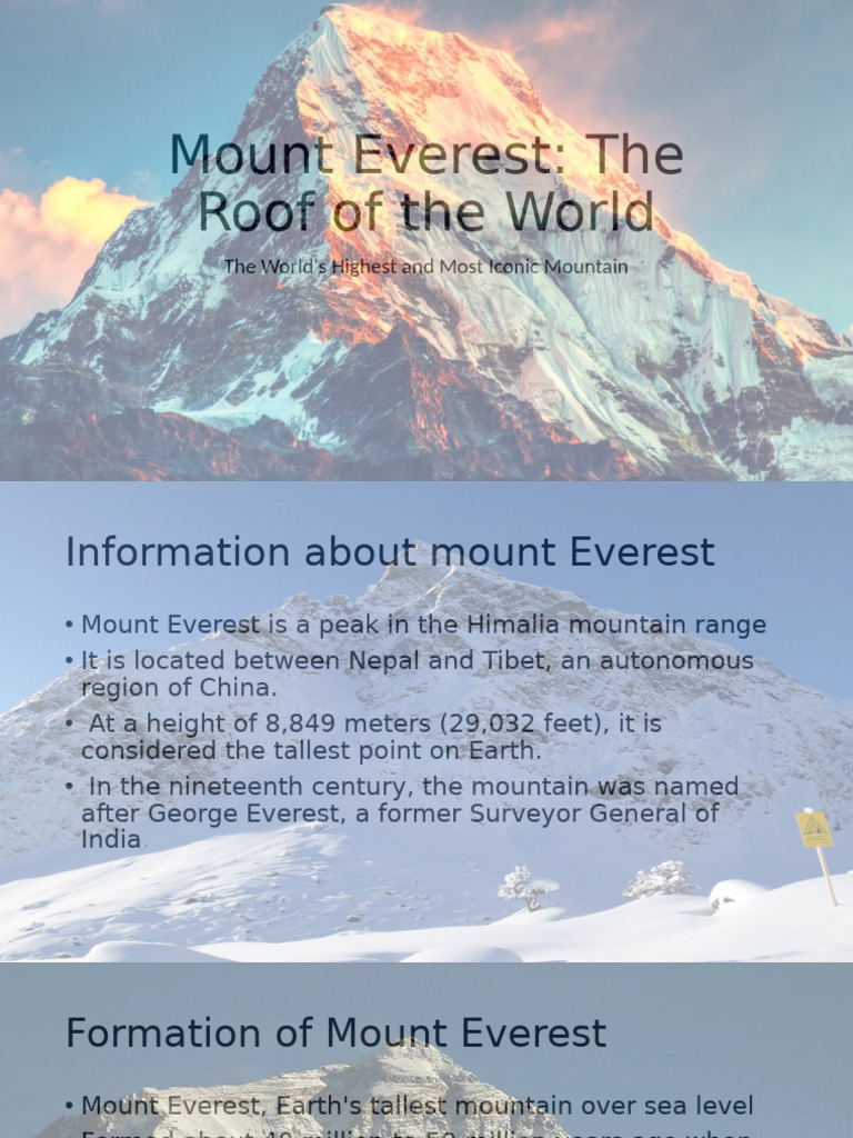 Mount Everest | PDF