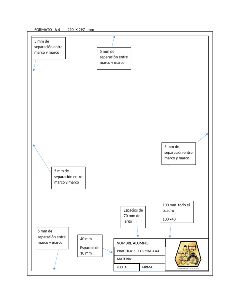 Formato A4: Diseño y Espaciado | PDF