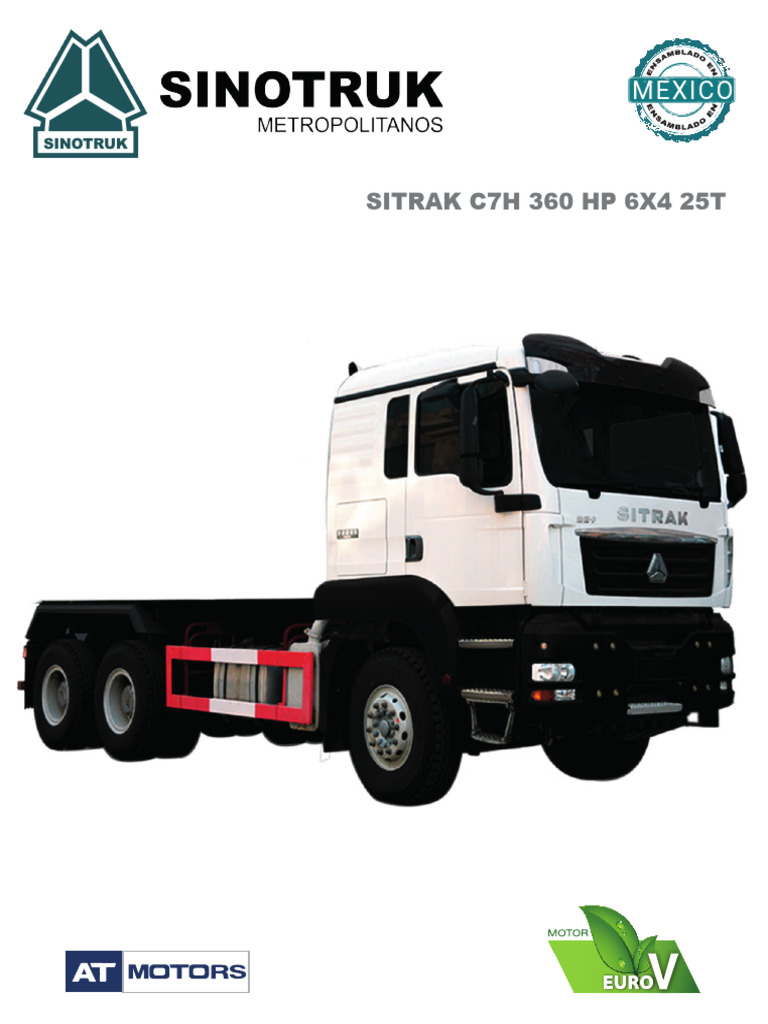 SITRAK C7H 360 HP Ficha_compressed | PDF | Eje | Embrague