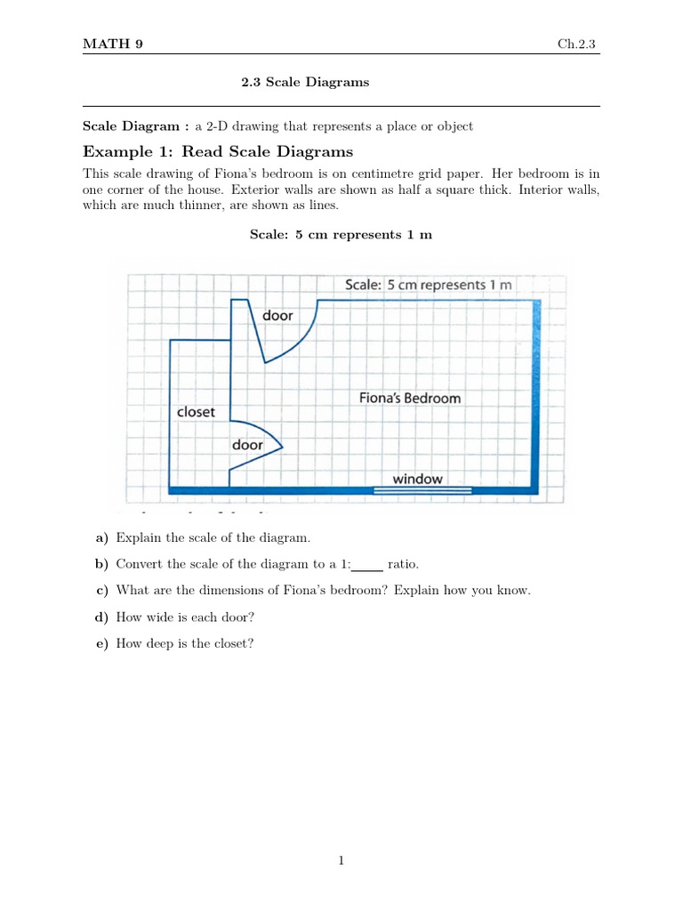 Understanding Scale Diagrams in Math | PDF