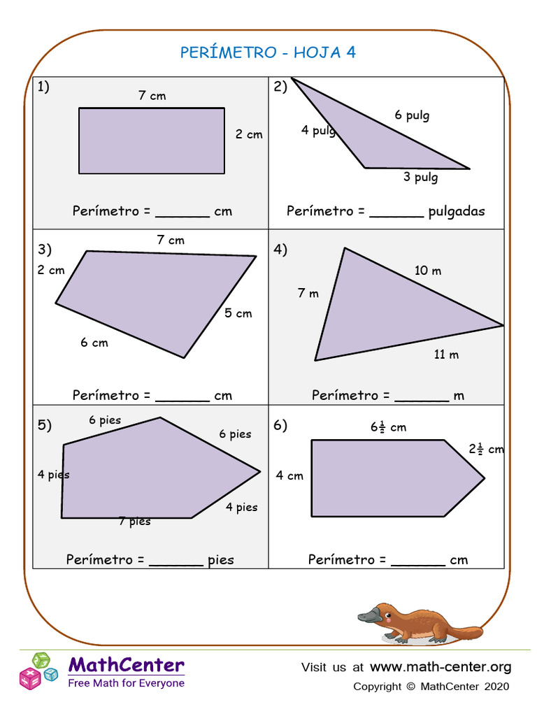 Perimeter 4 Questions | PDF