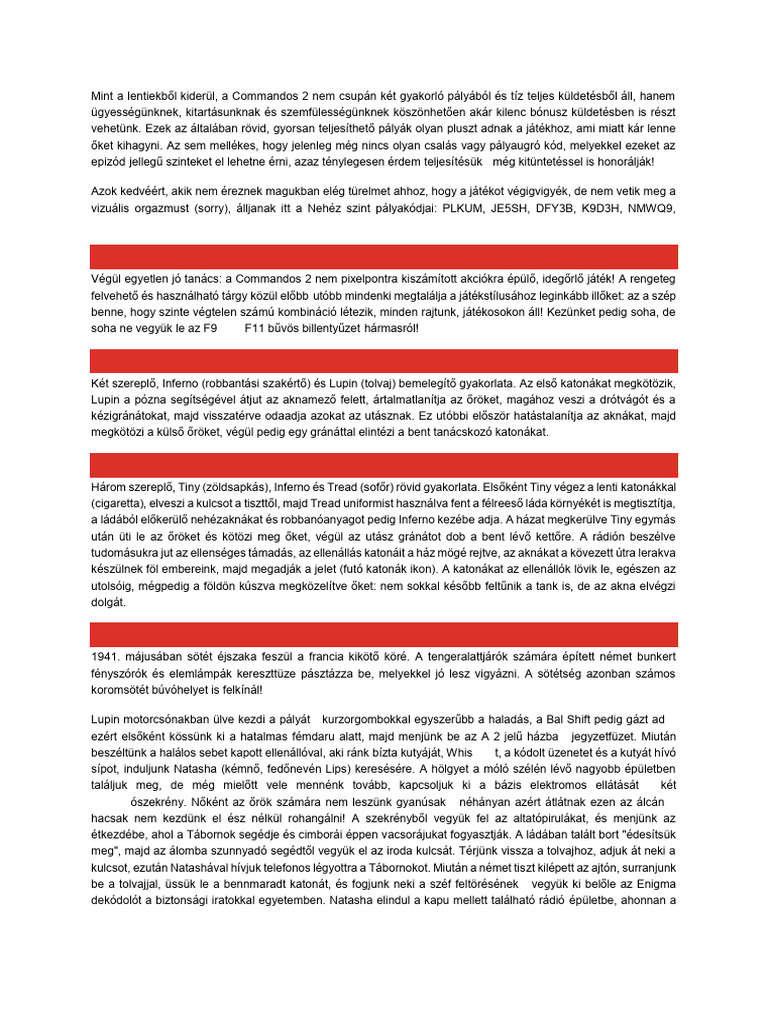 Commandos 2 | PDF