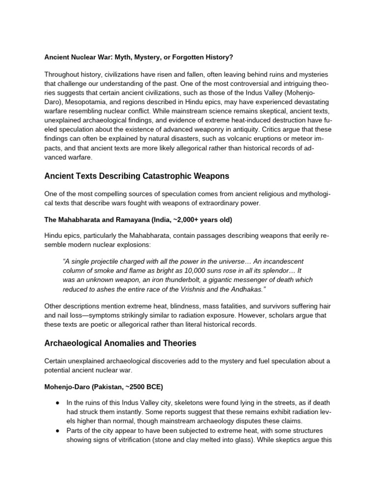 Ancient Nuclear | PDF | Glasses