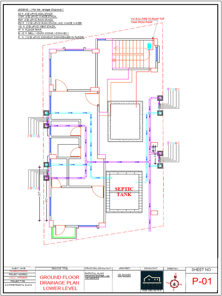 Residential Drainage Layout Plan | PDF | Waste Treatment Technology ...