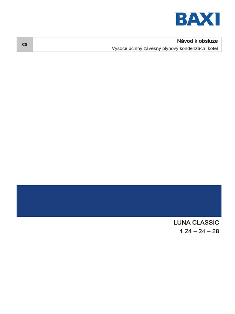 7795996-2 Luna Classic - Uživatelský Návod-06.2022-Cs | PDF