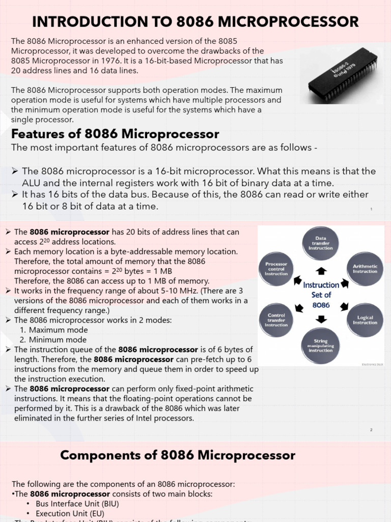 MOCROPROCESSOR | PDF | Central Processing Unit | Computing