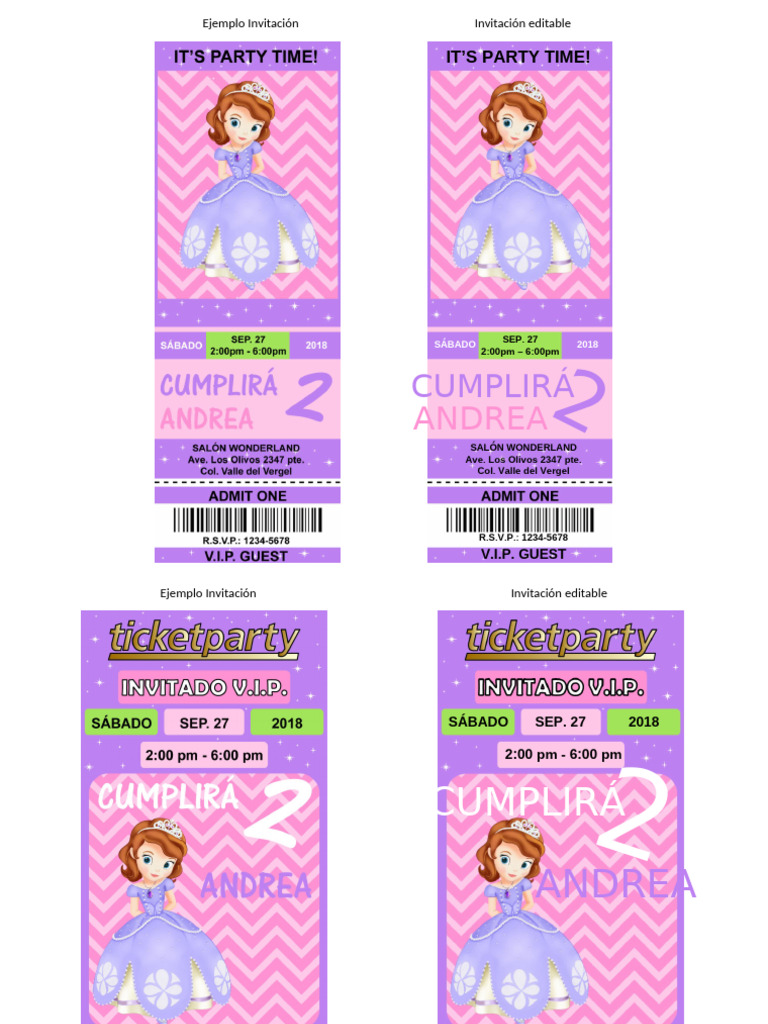 33 Kit Princesa Sofia | PDF