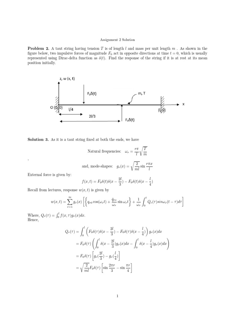 ME626 Assignment2 Solutions | PDF | Motion (Physics) | Physical Quantities