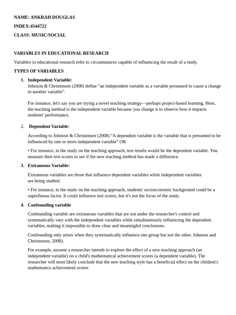 Performing Arts Manual 2 | PDF | Dependent And Independent Variables | Categorical Variable