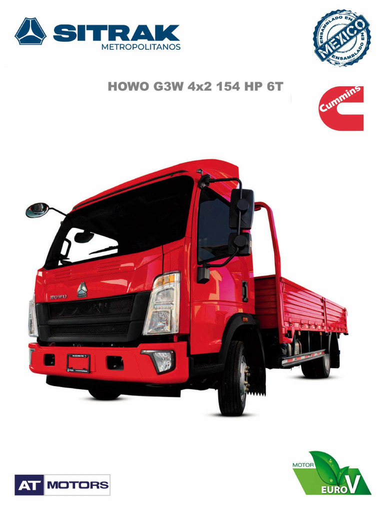 HOWO G3W 154HP 4X2 6T | PDF