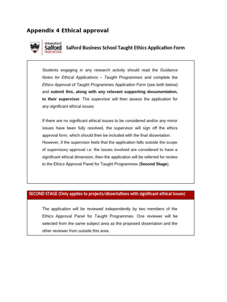 Ethical approval research form | PDF | Risk | Thesis