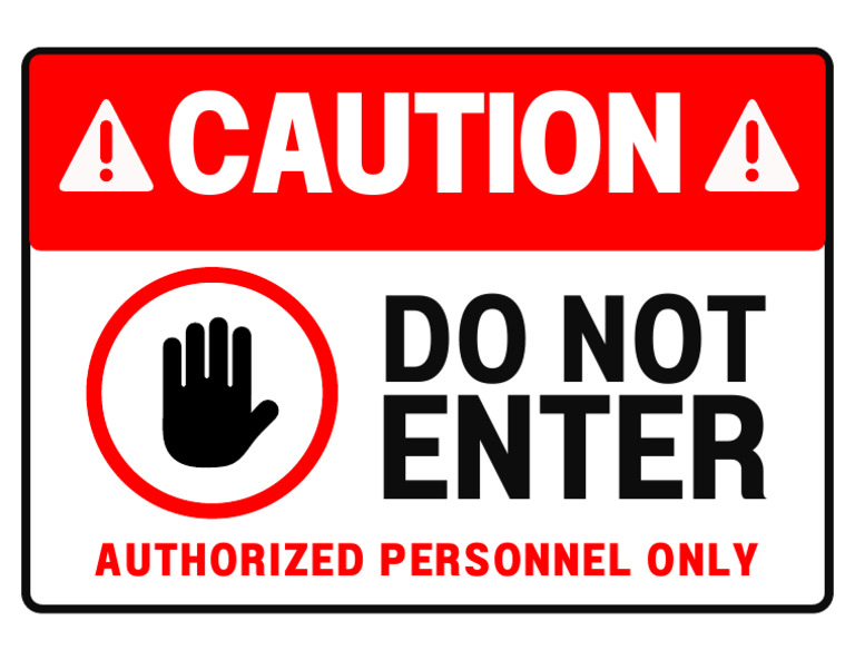 Authorized Personnel Only Signage | PDF