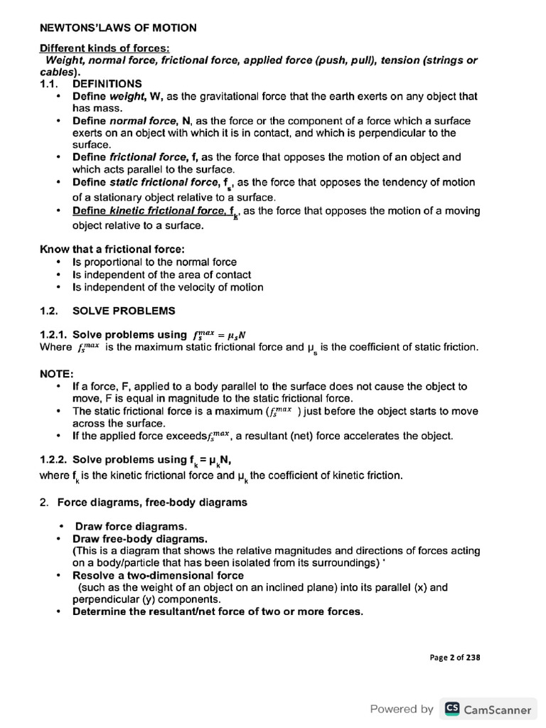 Newtons Laws PDF | PDF