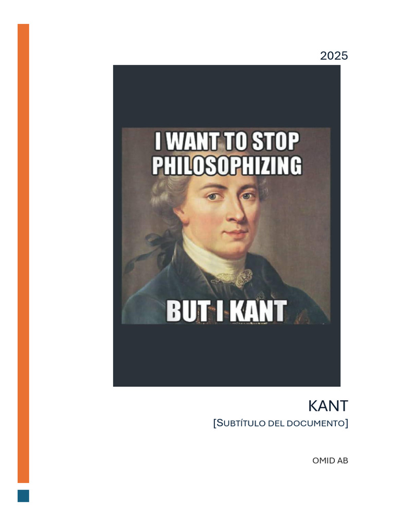 KANT | PDF | Immanuel Kant | Moralidad
