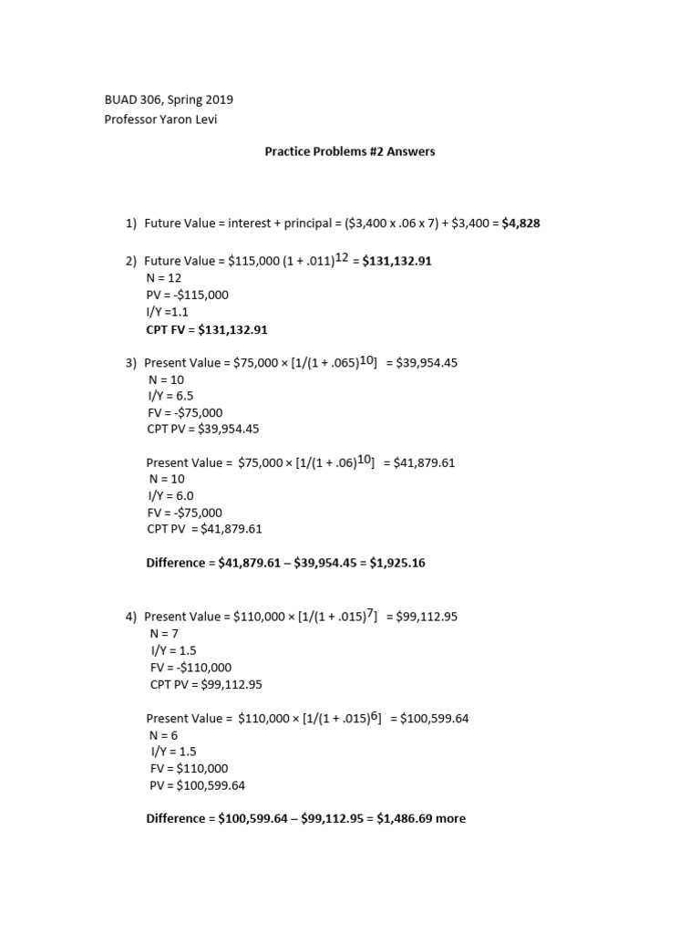306 Problems 2 Solutions | PDF