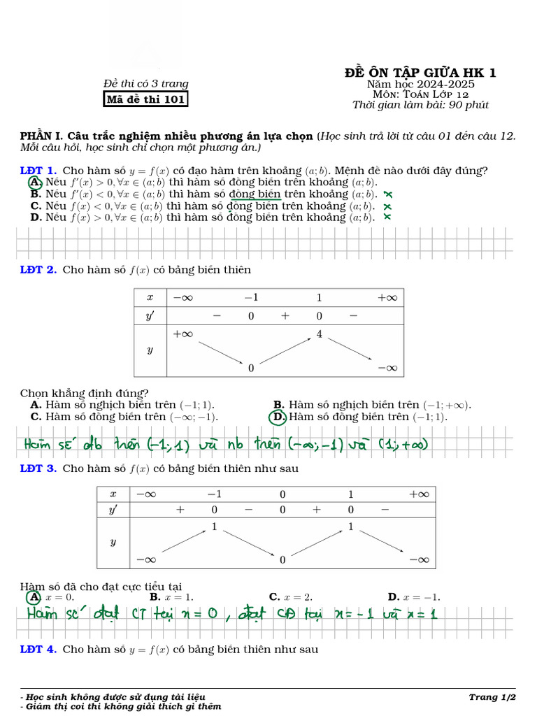DeThiOnGK1-De1-chữa chi tiết | PDF