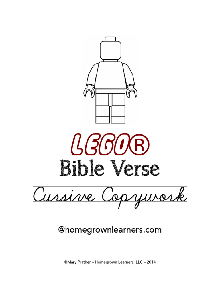 LEGO Bible Copywork Cursive | PDF | Shadrach, Meshach, And Abednego | Canonical Gospels