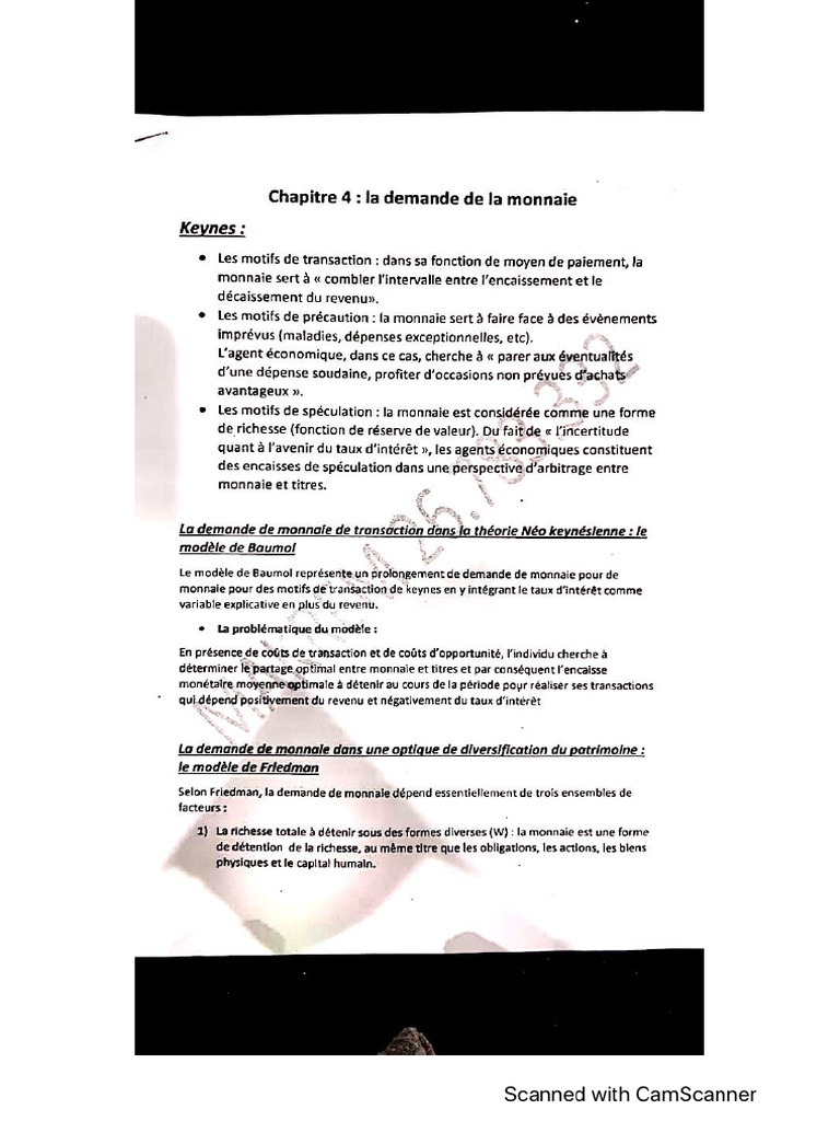 Recap Demande de La Monnaie | PDF