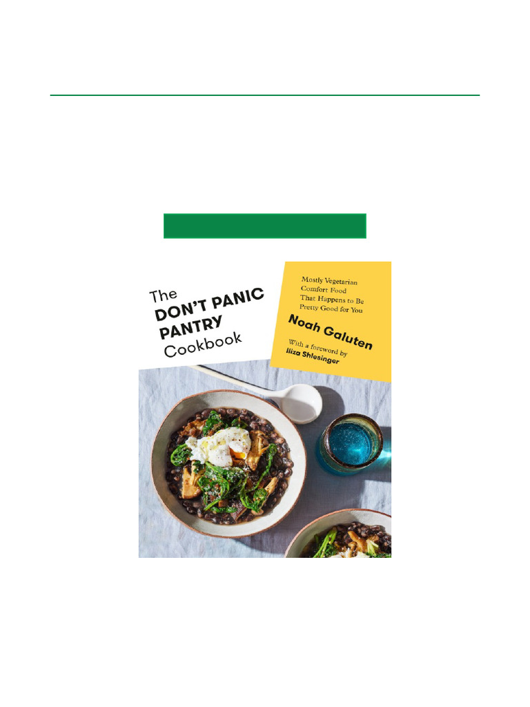 Retrieve The Don't Panic Pantry Cookbook Mostly Vegetarian Comfort Food ...