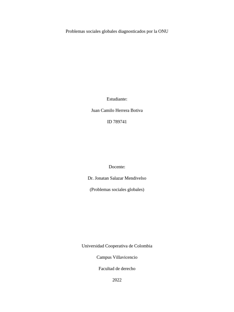 Ensayo Final PSG (Juan Camilo Herrera Botiva) | PDF | Migración humana ...