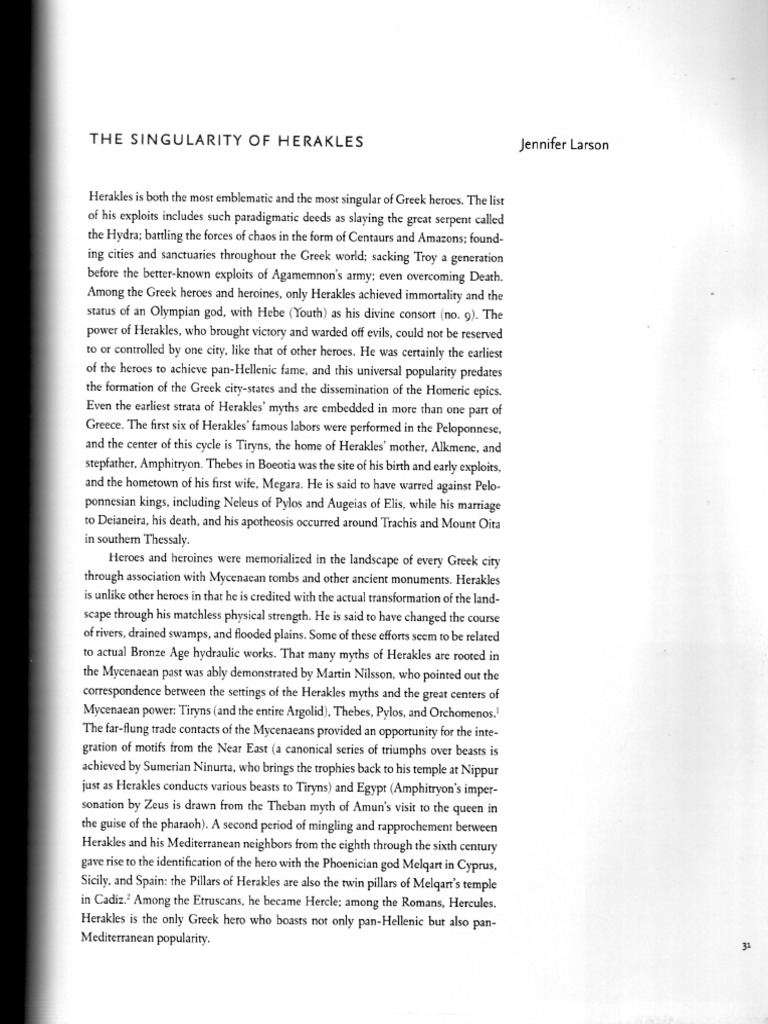 Larson Singularity Herakles | PDF