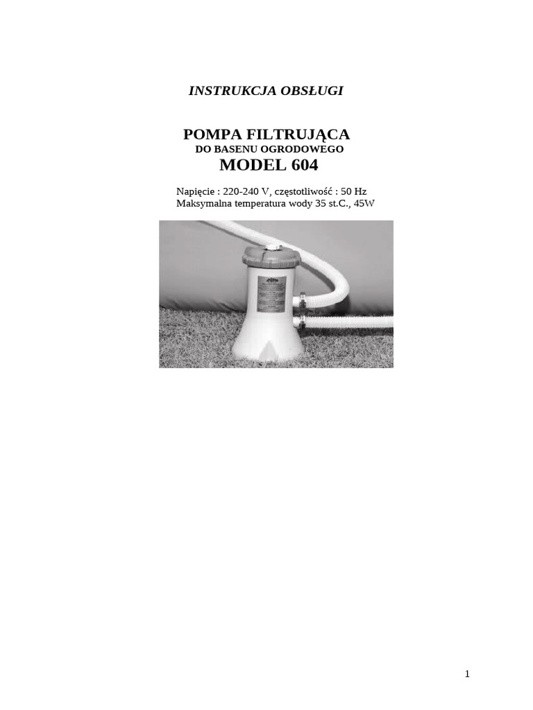 INTEX-POMPA-604 | PDF