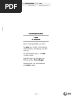 German Exam A2 With Answers | PDF