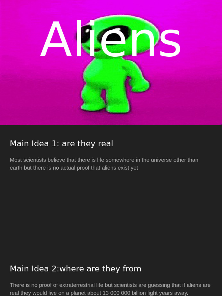 Aliens by Parker | PDF