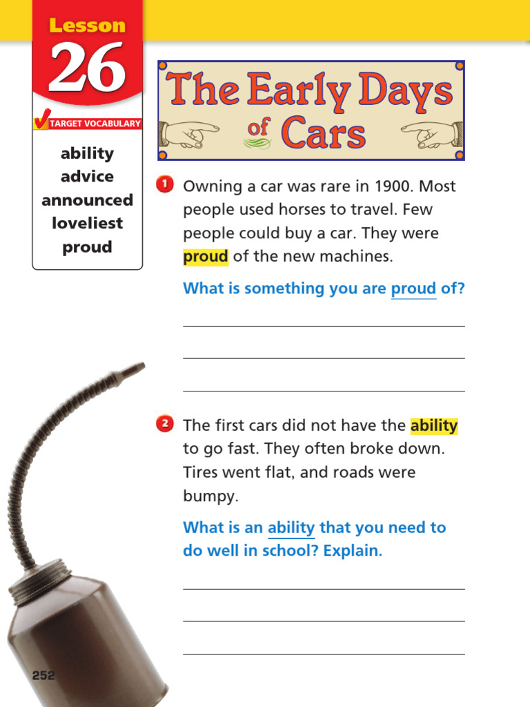 Journeys Write in Reader g3 Unit6 | PDF