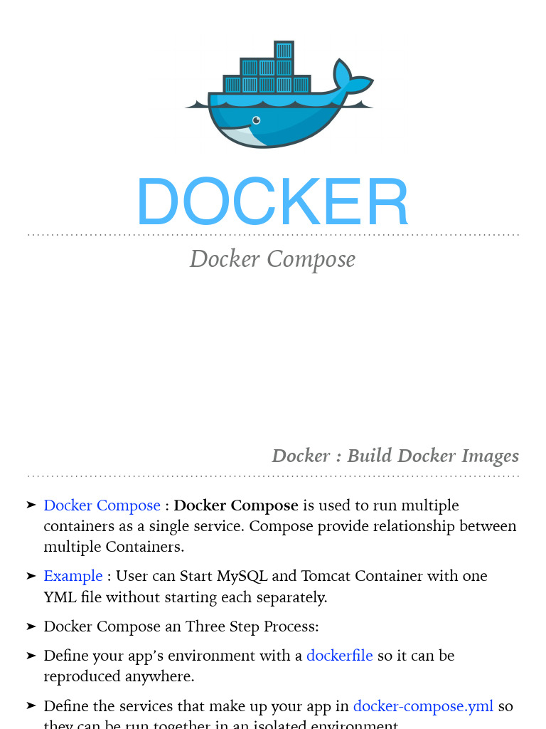 Docker Compose Intro | PDF