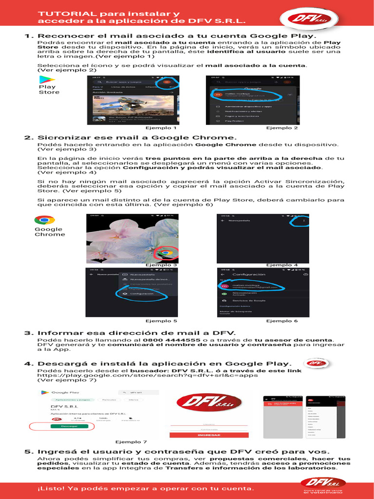 Tutorial para instalar la aplicacion DFV | PDF