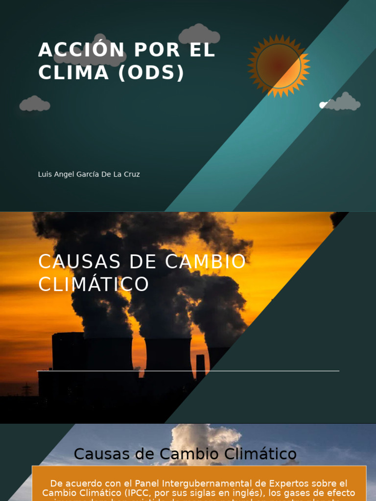 Acción por el clima (ODS) | PDF | Cambio climático | Dióxido de carbono