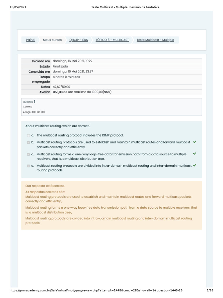 Multicast Test Review and Insights | PDF | Multicast | Computing