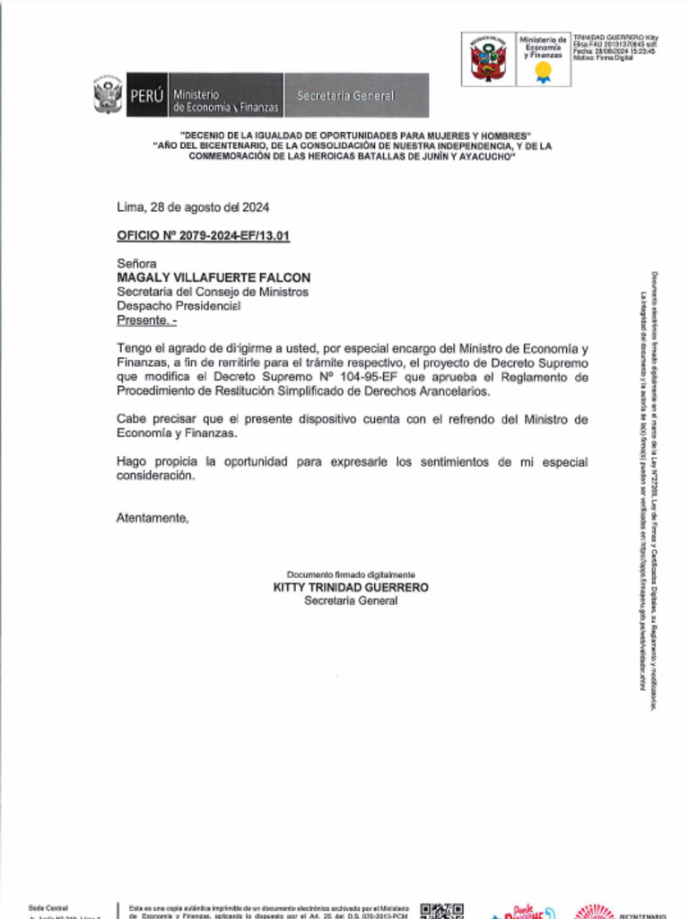 Proyecto DS DRAWBACK | PDF | Arancel | aduana